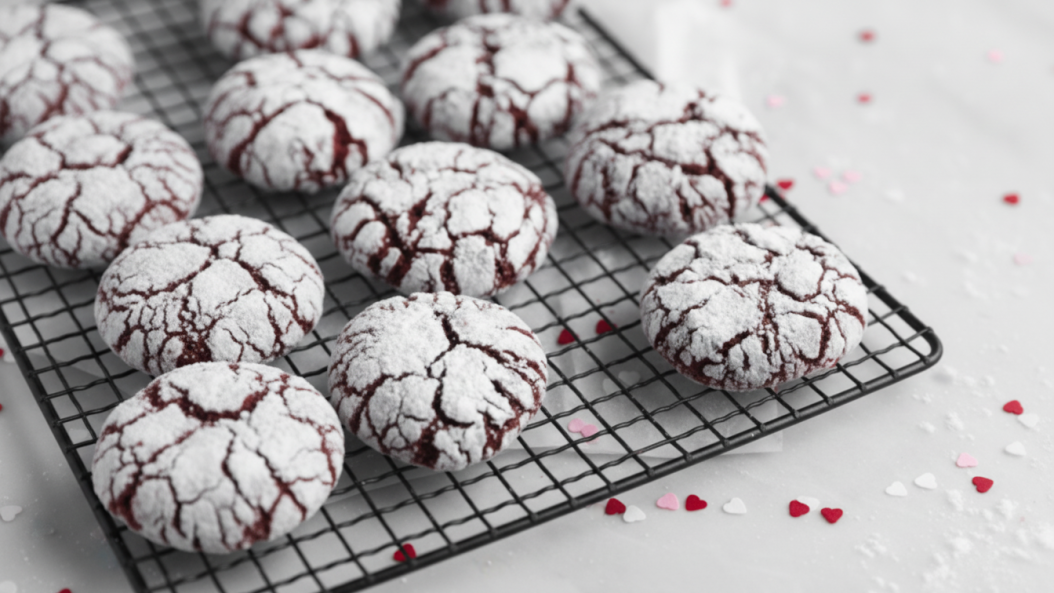 Yummy Red Velvet Crinkle Cookies Recipe