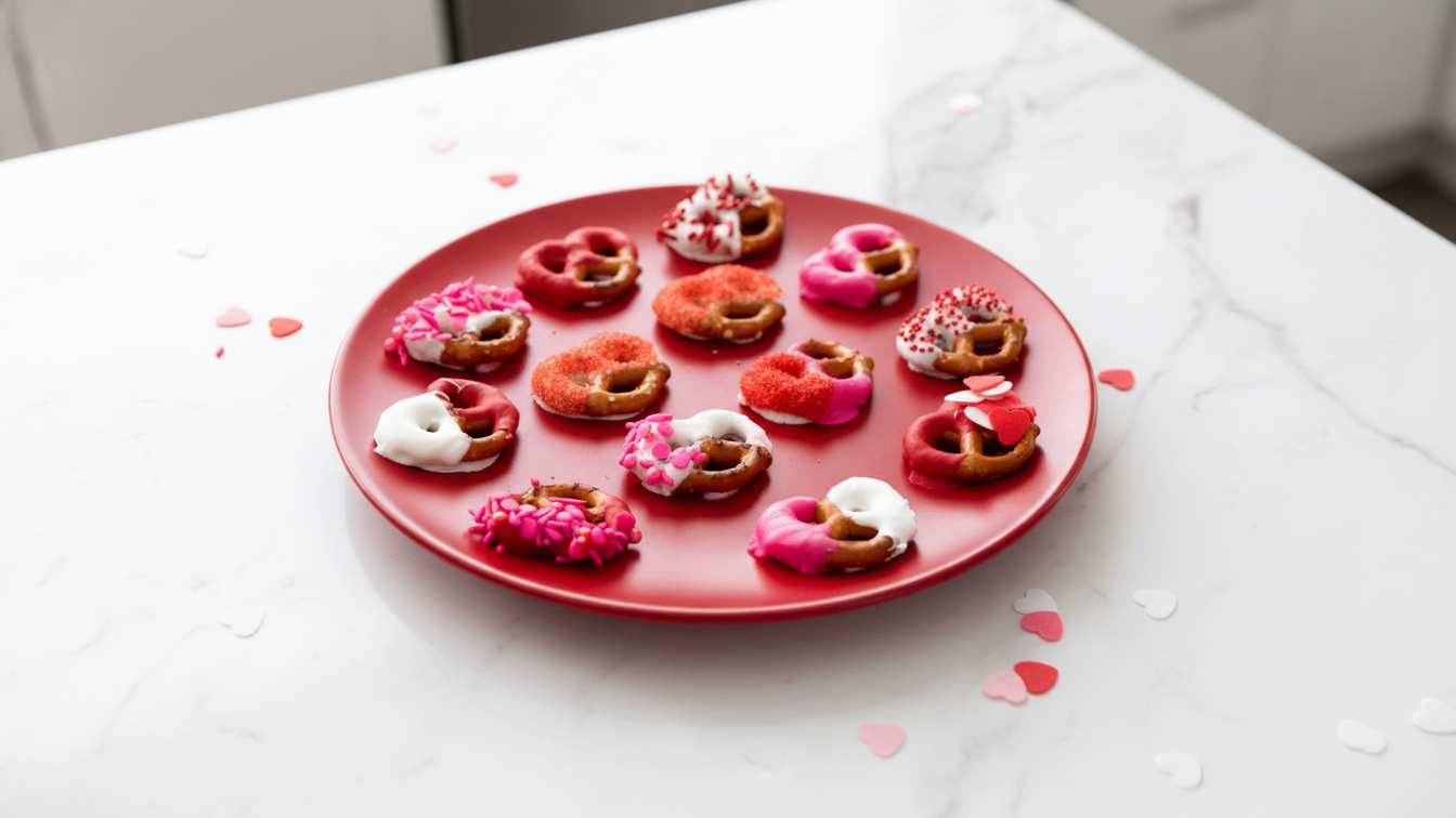 Cute Valentine’s Day Pretzels Recipe