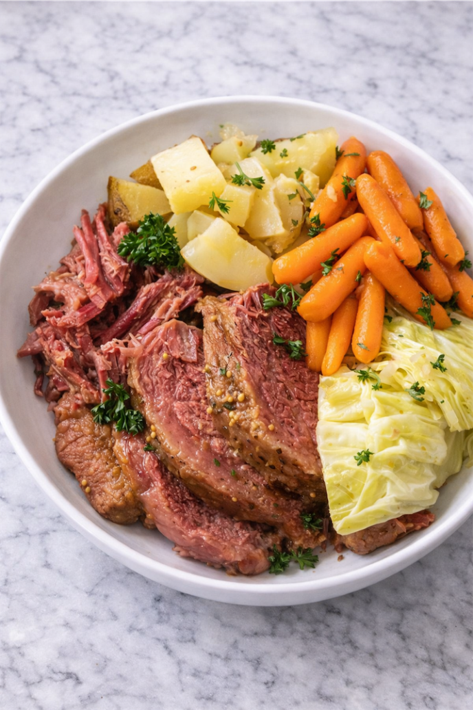 Easy Crock Pot Corned Beef Veg and Beer Recipe