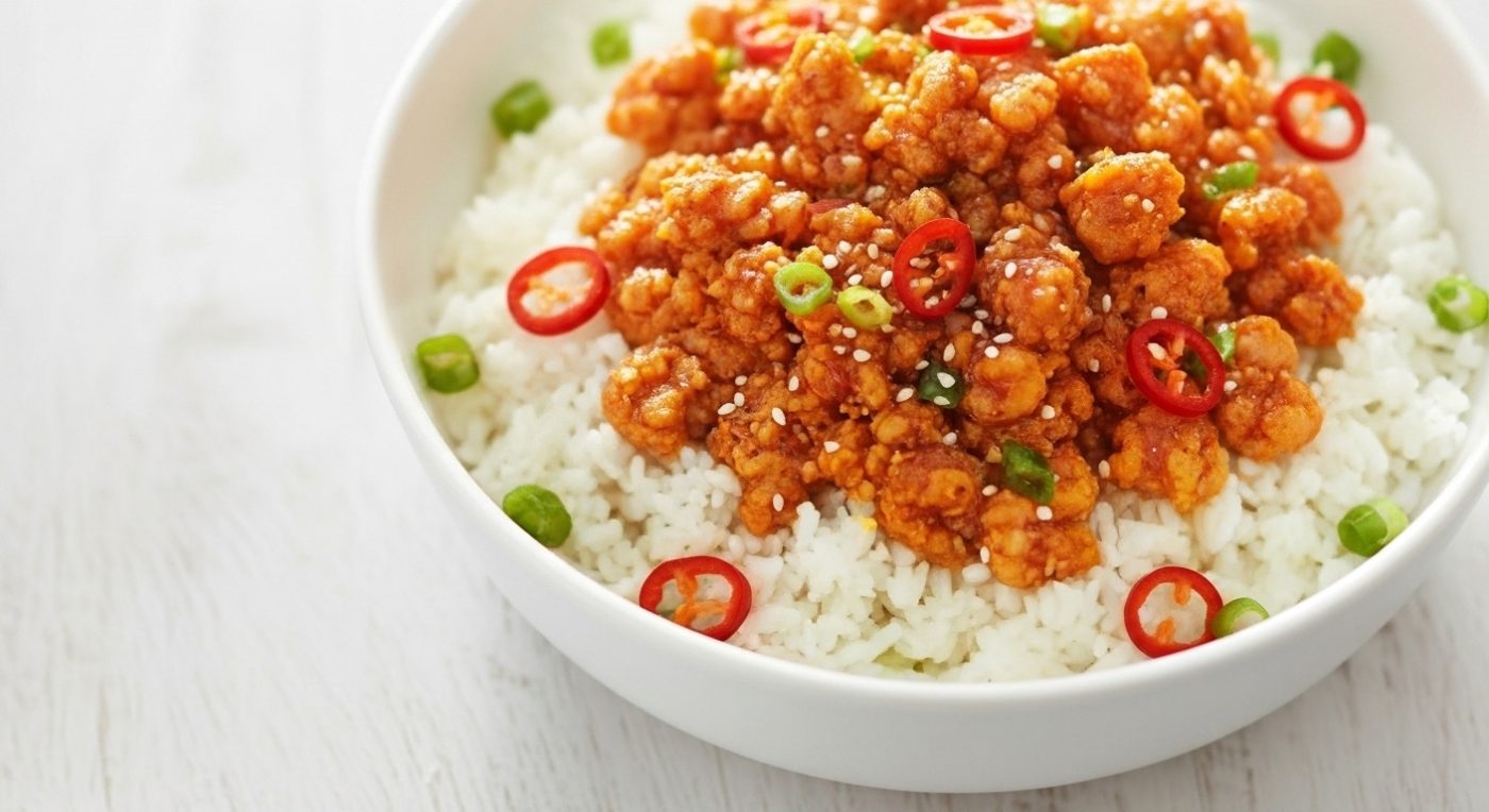 Easy Spicy Chili Orange Ground Chicken Recipe